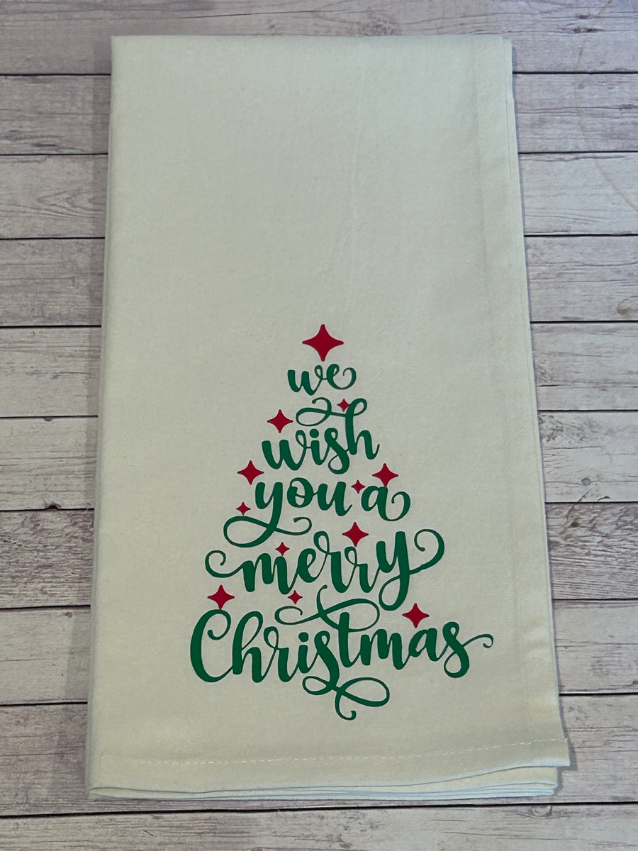 Tea Towel - We wish you a Merry Christmas – Essentially Alison
